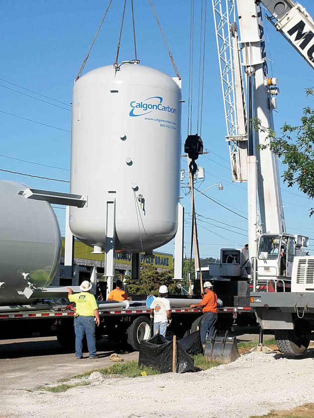 Tanks in Vienna water filter system put in place | News, Sports, Jobs ...